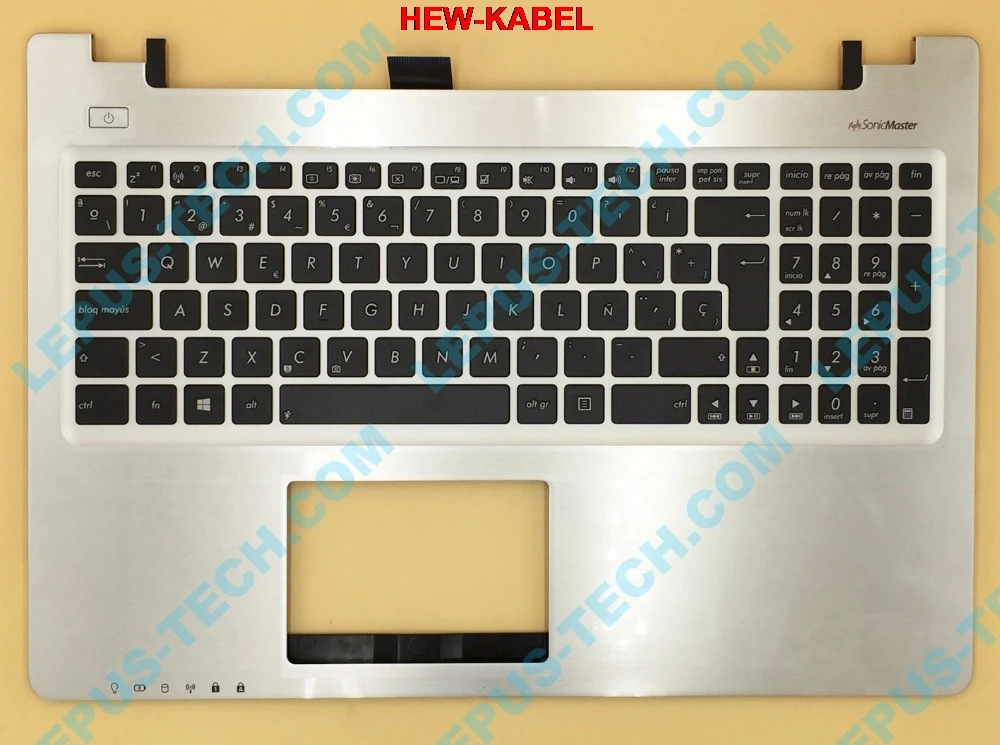 Teclado español para ASUS K56, K56C, K56CB, K56CM, K56CA, A56, A56C ...