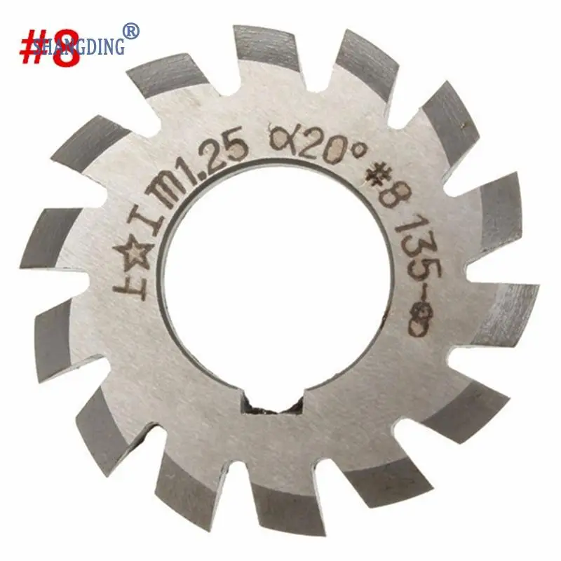 Diameter 22mm M1.25 20 Degree #8 135 Gear Involute Gear Cutters HSS ...