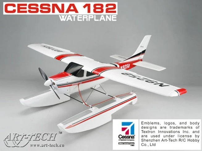 Art tech 400 class Cessna 182 EPO skylane RTF with float set 2.4G 4CH ...