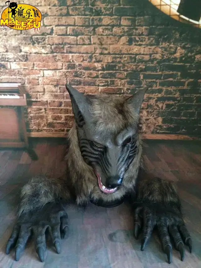 Halloween terror scary Horror animal wolf mask werewolf werewolves ...