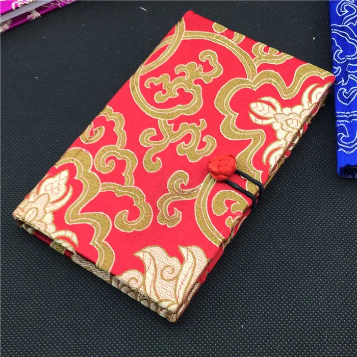 2021 Luxury Hardcover Chinese Silk Notebook Vintage Gift Color Adult ...