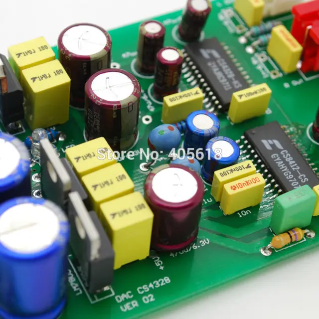 Összeszerelt Tábla Dac Koaxiális Bemeneti Cs8412 És Cs4328 Jobb, Mint A ...