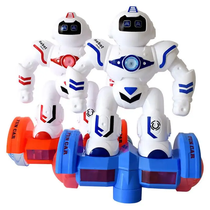 Electric LED Balance Battle Robot Toy Flashing Light_Up Musical ...