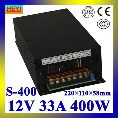 Led Power Supply 12v 33a 100~120v/200~240v Ac Input Single Output ...