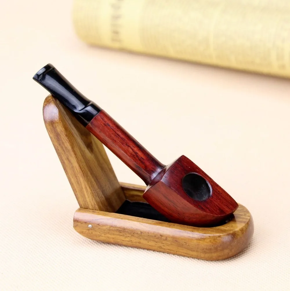 Classic 11cm Mini Smoking Pipe Best 3mm Filtration Wooden Pipe Small ...