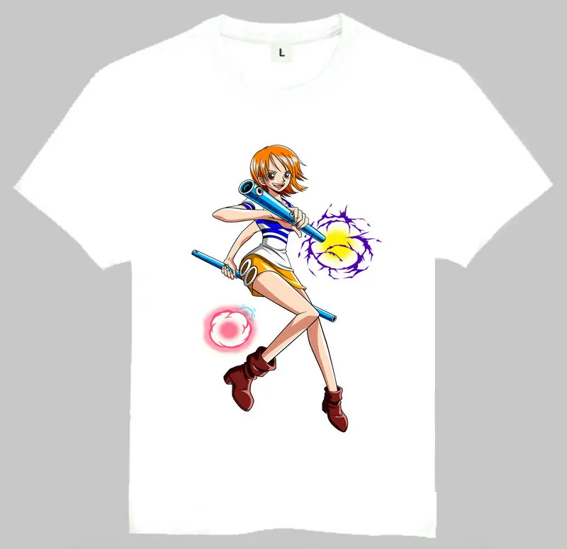 One Piece Characters Luffy Nami T Shirts | One piece Merchandise | Up ...