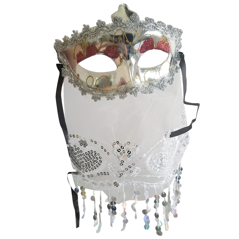 Mysterious Veil Cosplay Mask Halloween Masquerade Venice Belly Dance ...