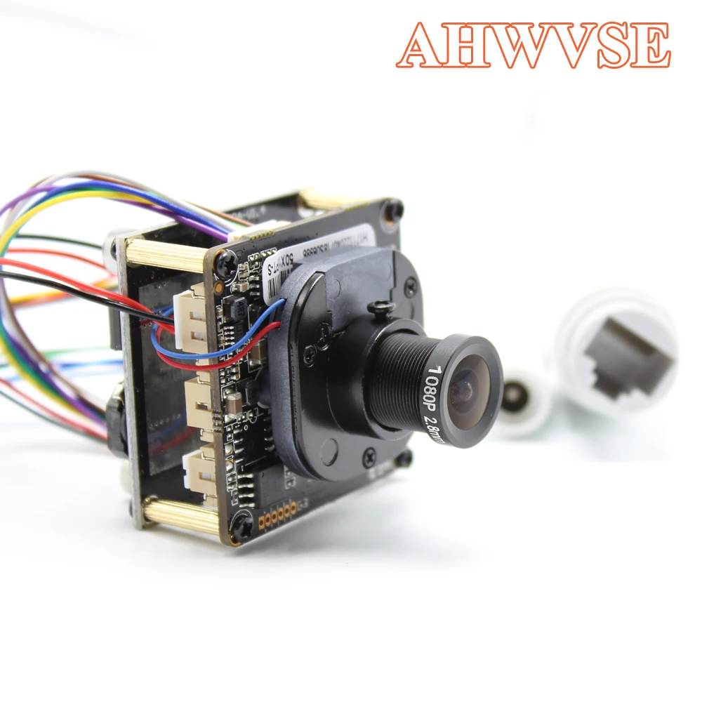 Wide Lens 2.8mm Lens POE DIY IP Camera module Board with IRCUT Hi3516E ...