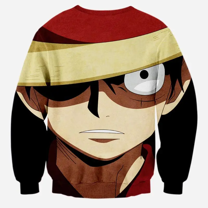 Monkey D Luffy Long sleeve Sweatshirt Pullover | One piece Merchandise ...