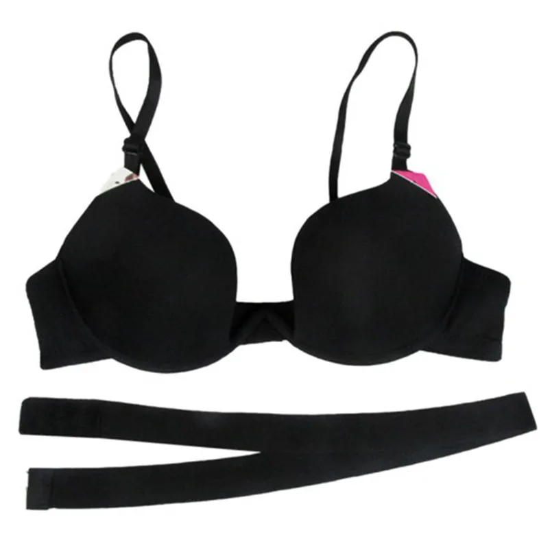 2018 Sexy Deep U Low Cut Push Up Women Lingerie U Bra Backless Underwear Plunge Sexy Bras