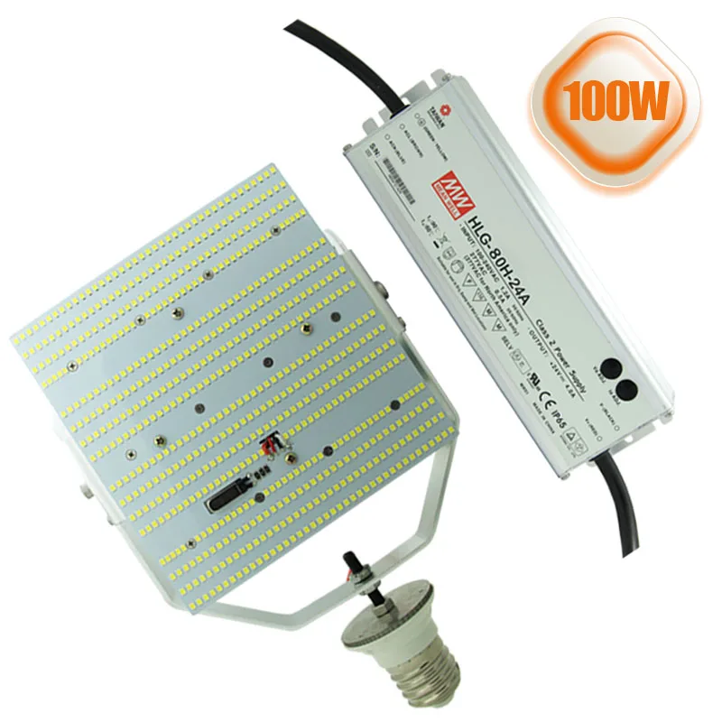 100W LED Parking Lot Lights Retrofit Kit 185V 528Vac 347v 480 Input ...