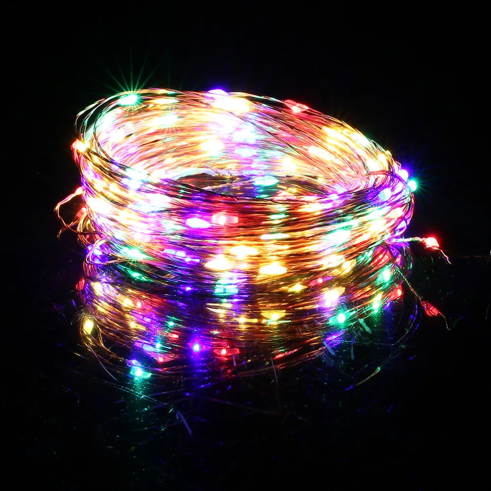 ICOCO 20M 200LED Copper Wire LED Light Garland DC12V Outdoor LED String ...