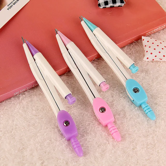 1 pcs/lot Drawing Compass Mechanical Pencil Compass Bow Stationery ...