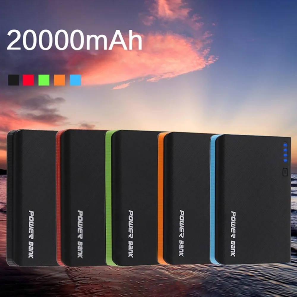 DIY Kits Power Bank Shell Cover 4 USB Ports Welding Power Bank Charger ...