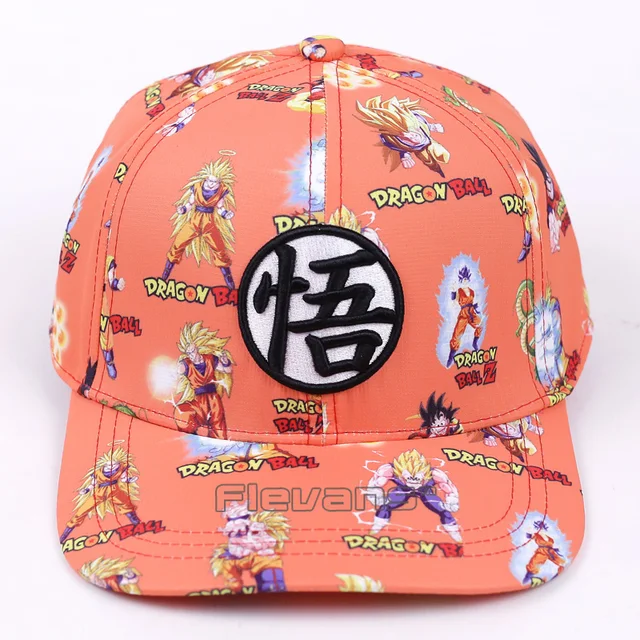 Dragon Ball Z Son Goku Snapback Caps Cool Hat Adult Letter Baseball Cap ...
