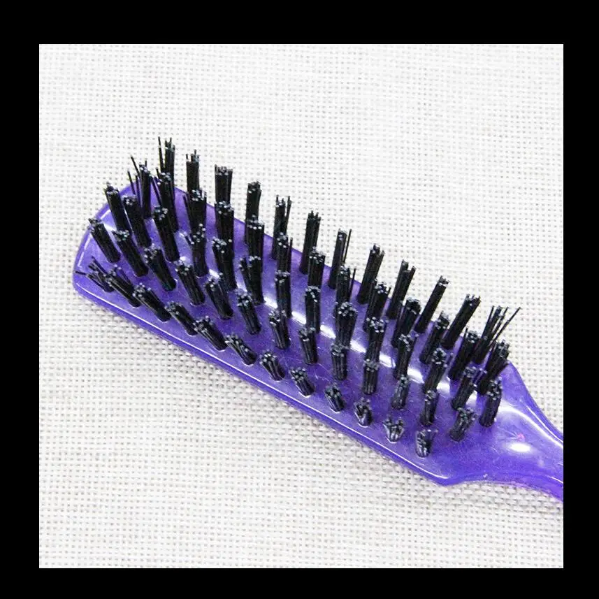 5Row Nylon Styler Brush Nylon bristles penetrate thick hair Heat ...
