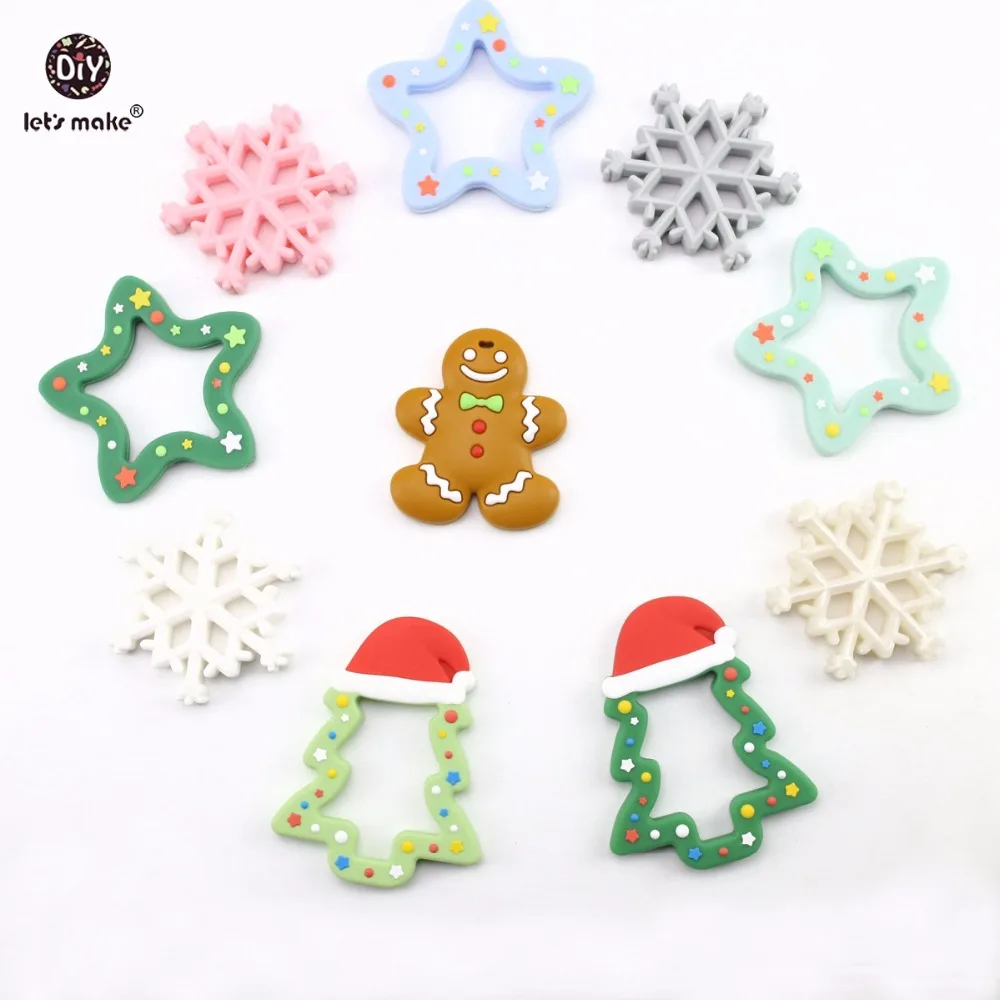 Let-s-Make-Silicone-Food-Grade-5pc-Christmas-Snowflakes-Tree-Star ...