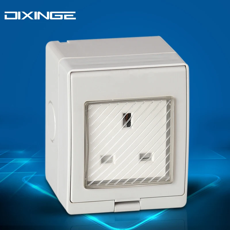 IP55 Grade Wall Waterproof Dust proof British Power Socket UK Standard ...