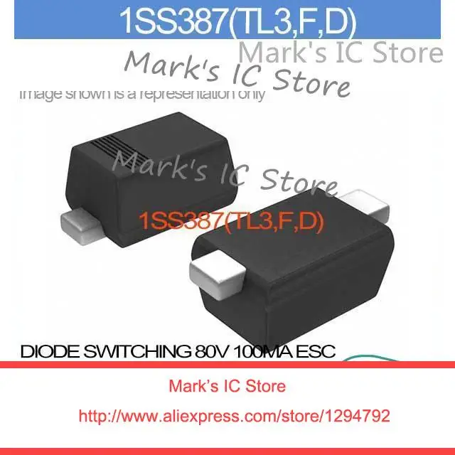 1SS387(TL3FD) DIODE SWITCHING 80V 100MA ESC 1SS387 S387 387|esc|esc ...