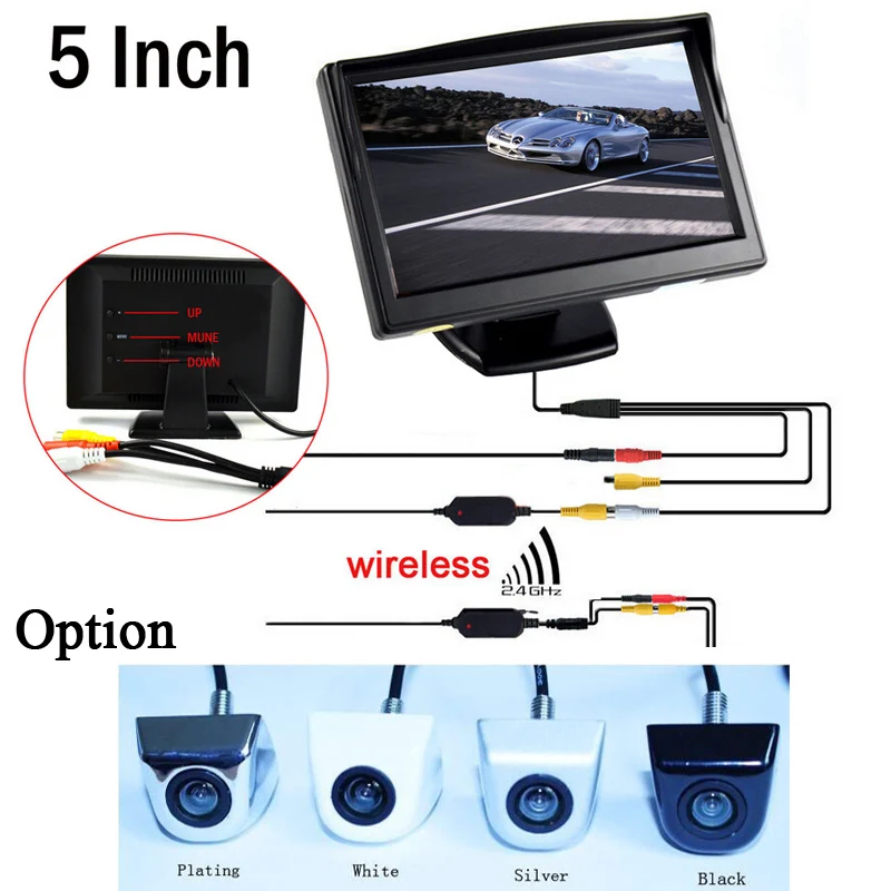 Wireless Backup Camera Car Reverse Rear view Waterproof IP68 Night ...