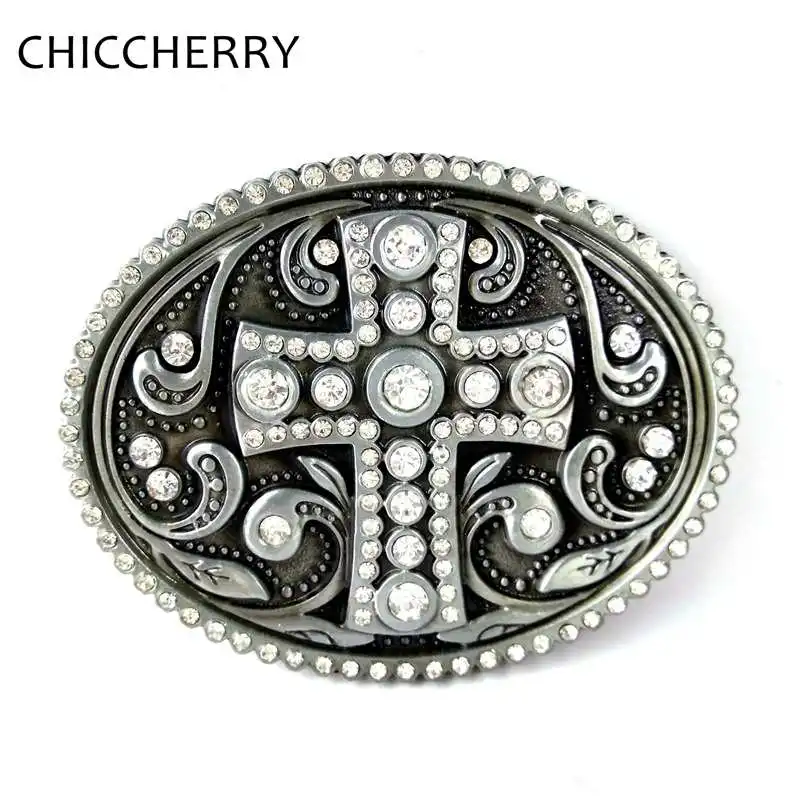 Unisex Cowboy Belt Buckles for Men Vintage Cross Belt Buckle with ...