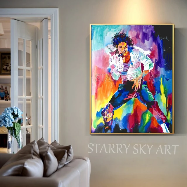 Michael Jackson Pop Art Stencil