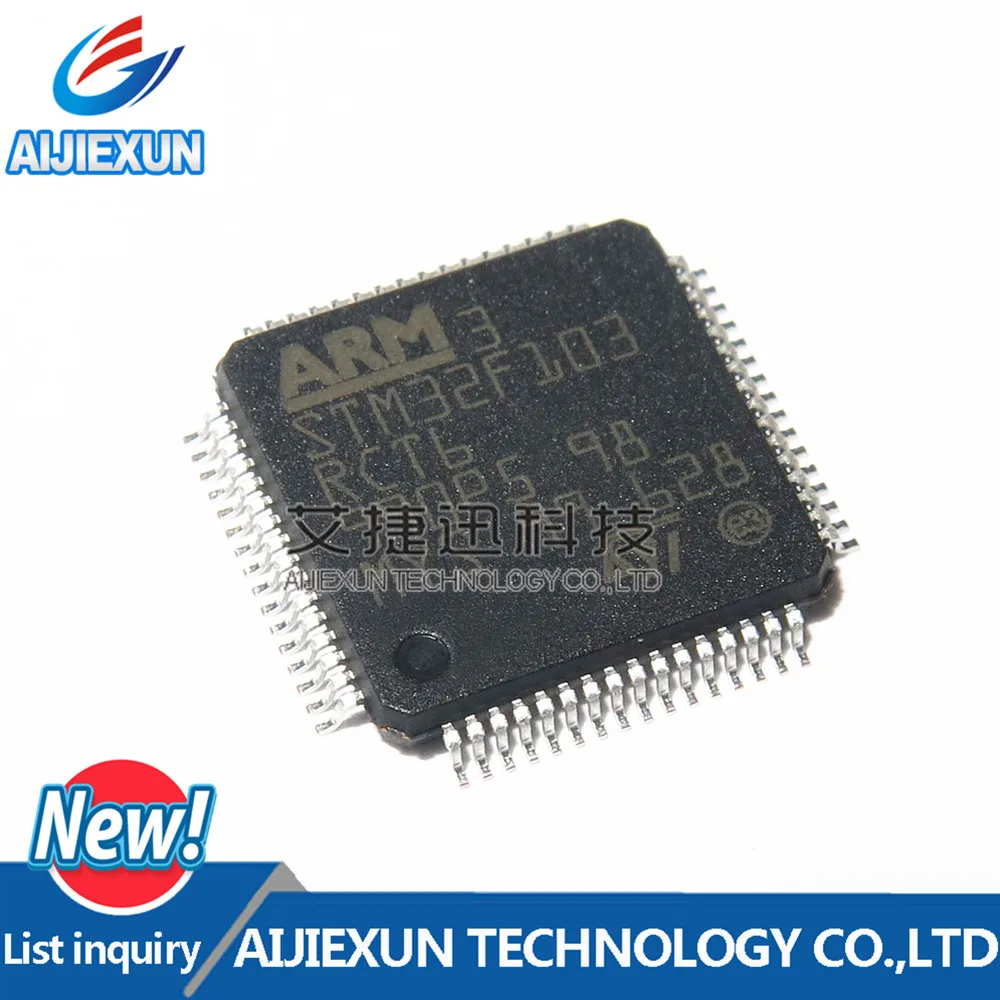 2pcs Stm32f103rct6 Lqfp100 Mcu 32 Bit Stm32f1 Arm Cortex M3 Risc 256kb