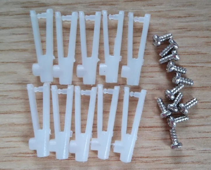 10Pcs/bag Plastic Clevis D1xd2xL 21mm with Screws for RC Airplane