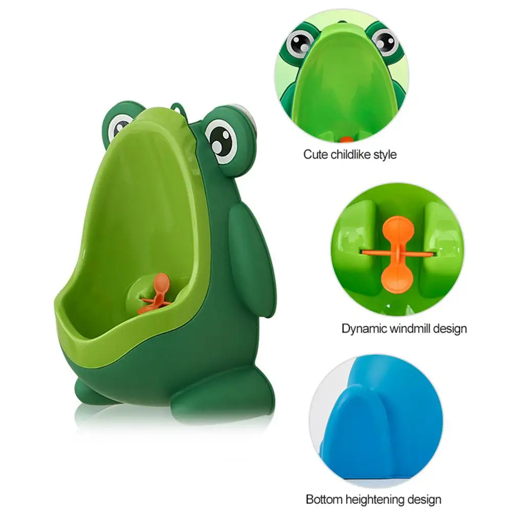 Kids Frog Potty Toilet Urinal Pee Trainer WC With Suction Cups Training ...