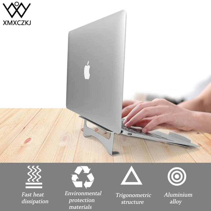 XMXCZKJ Desk Aluminum Ventilated Foldable Stand For Laptop MacBook Air ...