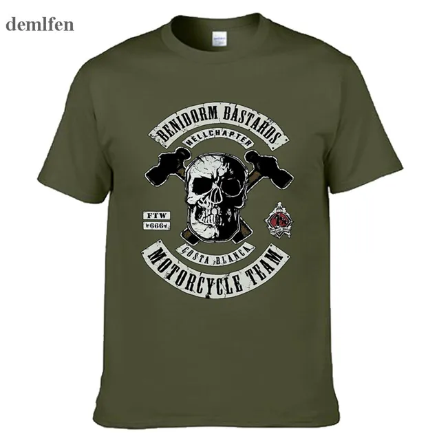 Motorcycle Club SUPPORT 81 FTW666 Biker 1% T shirt Men Cotton T Shirt ...