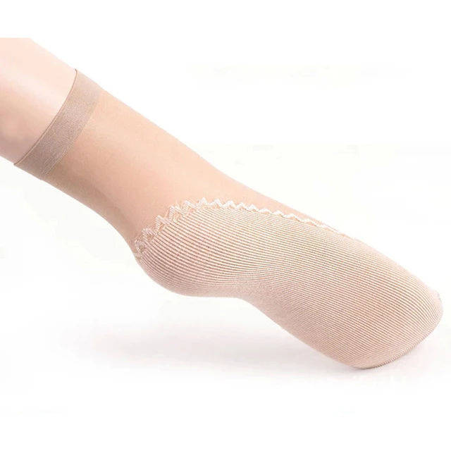 5 Pairs Transparent Wear-Resistant Bottom Women's Socks and Set