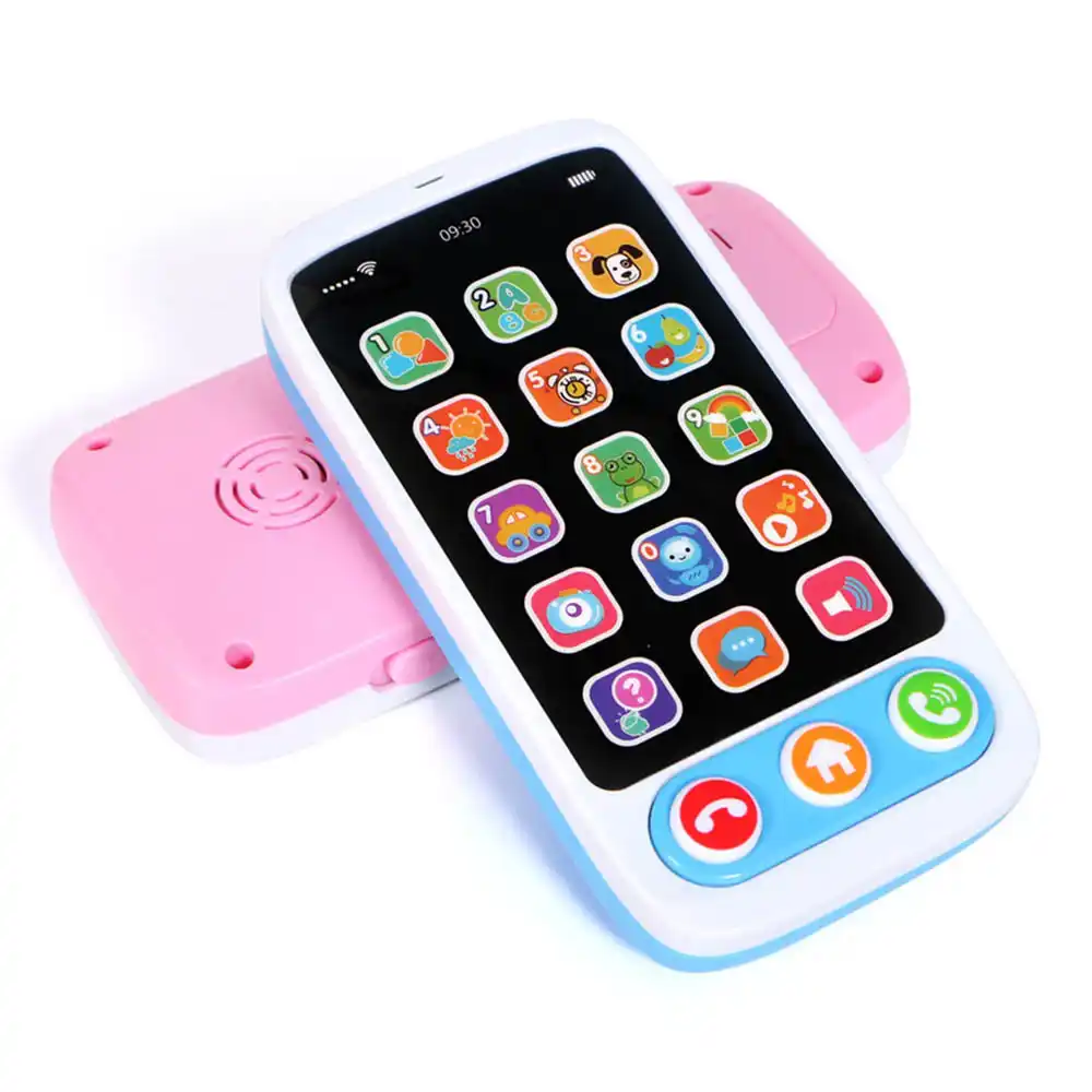 Baby Simulated Mobile Phone Toys Plastic Toy Phone Learning Musical ...
