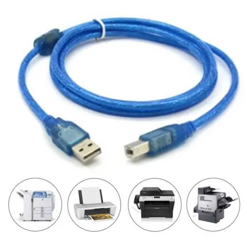 100PCS-LOT-USB-2-0-Scanner-Printer-Cable-A-To-B-Male-Sync-Data-Cable ...