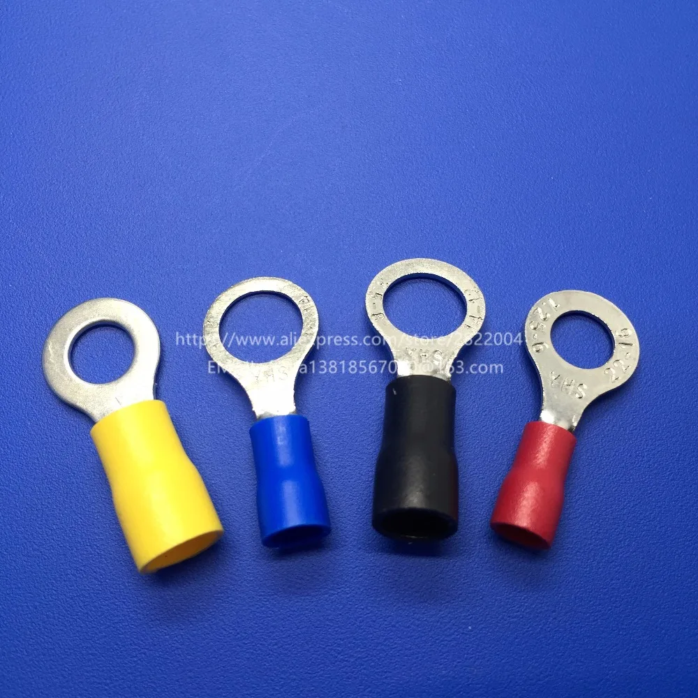 RV1.25 10 Cold terminals Pre insulated terminals 22 16 AWG circular ...