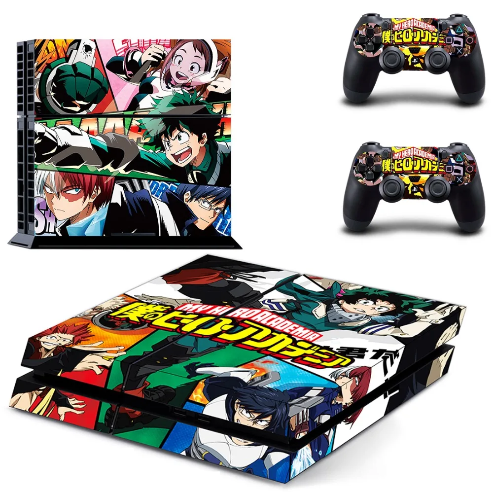My Hero Academia PS4 Skin Sticker Decal for Sony PlayStation 4 Console ...