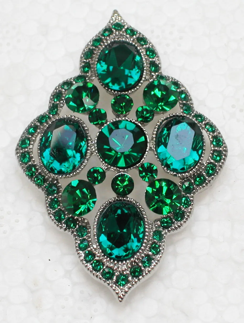 Green Rhinestone Pin brooches Pendant C801 M|brooch pendant|pin ...