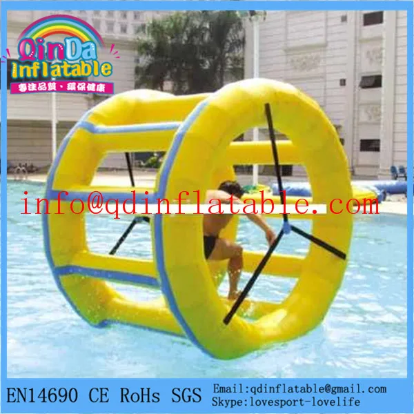 2015 inflatable water wheel for aquatic park aqua roller water wheel ...