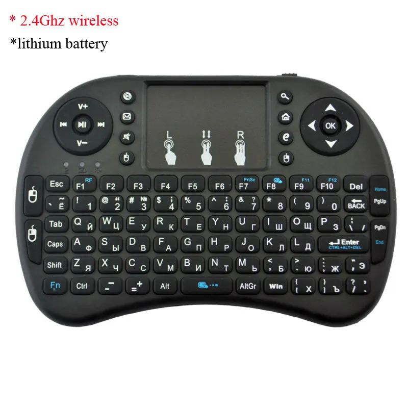 Mini Keyboard with Touchpad Rechargeable 2.4GHz Key Board for Android ...