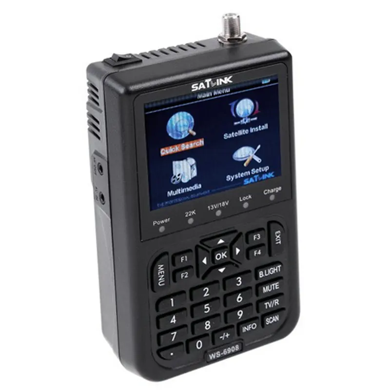 WS 6908 3.5" DVB S FTA Digital Satellite Meter Satellite Finder Ws 6908 ...
