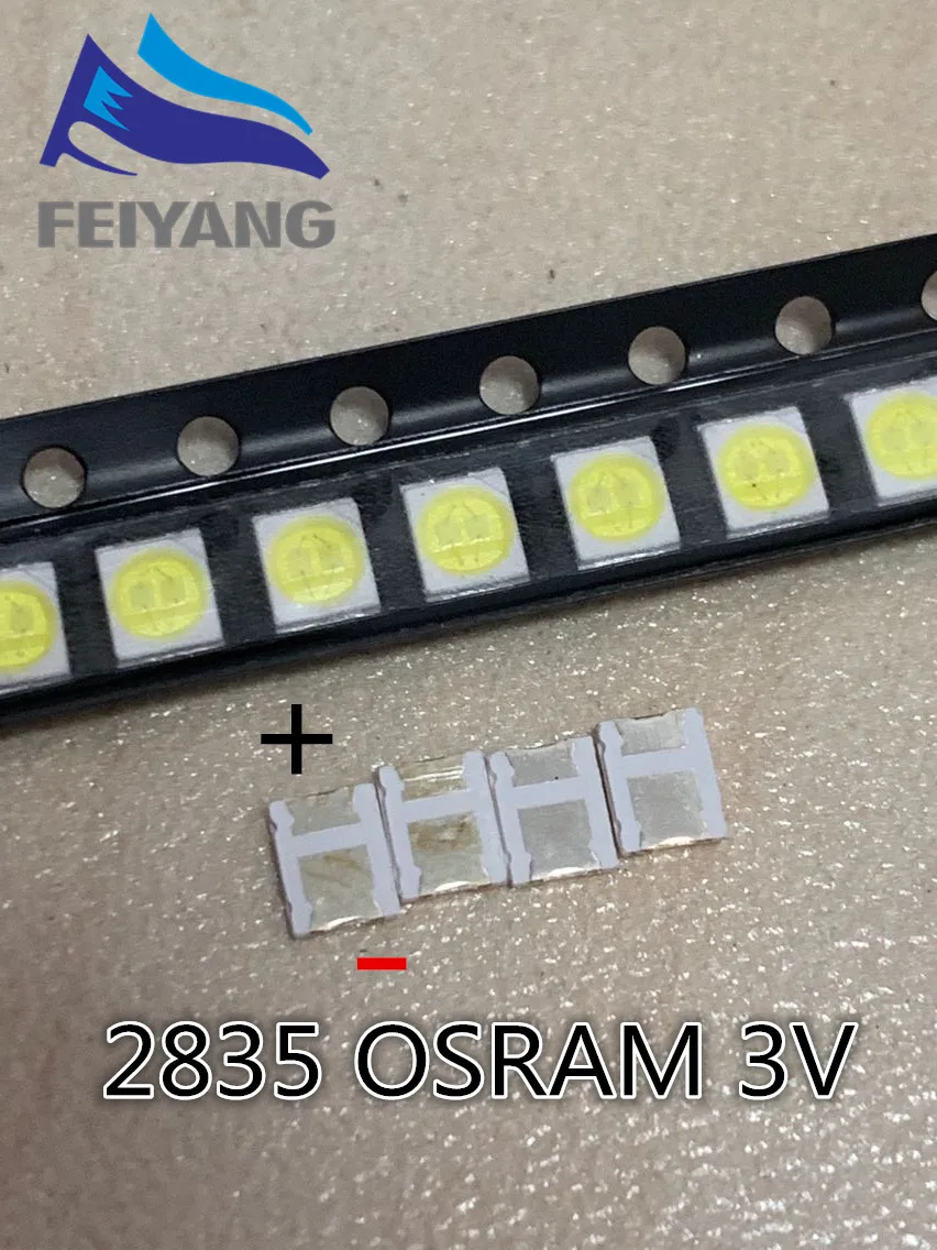 50pcs OSRAM LED Backlight High Power LED 1.5W 3V 1210 3528 2835 131LM ...