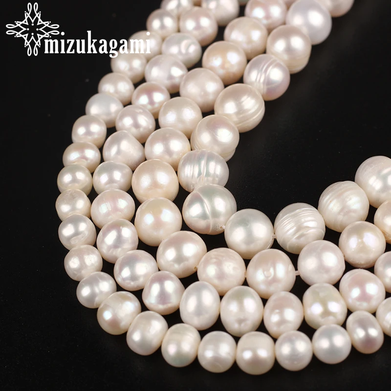 6 7 8 9 10mm Natural Pearl Beads AA+ Quality White Round Natural ...
