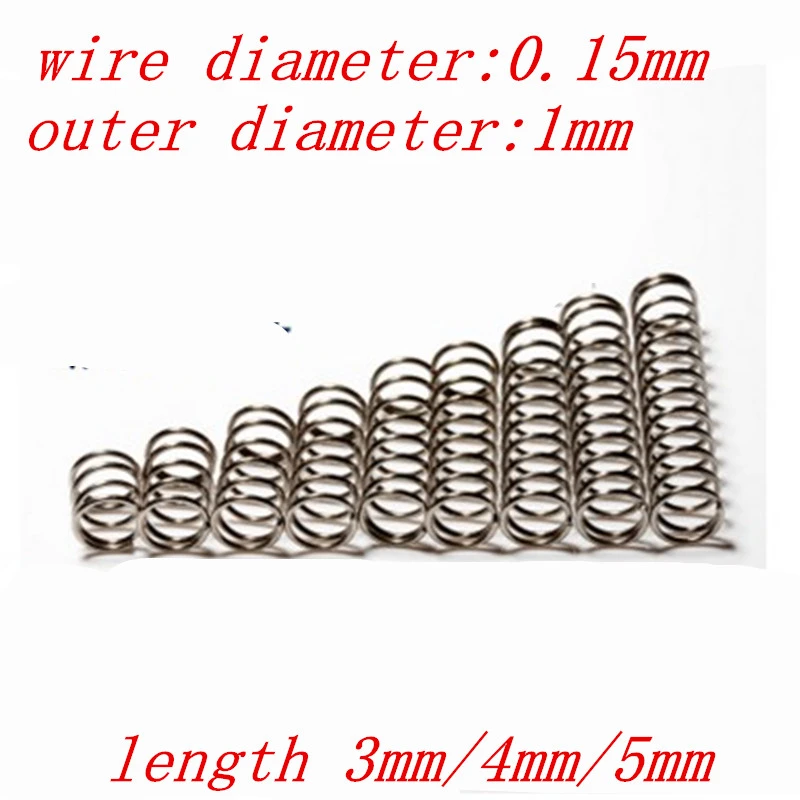 Compression Spring 1mm Diameter | Compression Spring 1mm Wire - 20pcs ...