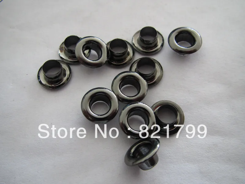 8mm Brass Black Nickel Eyelets For Apparel Eyelets Whosale Price ...