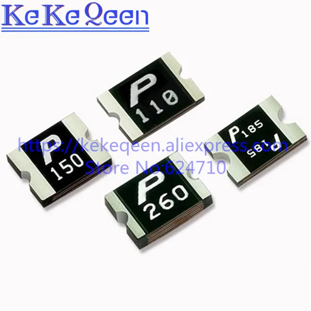 50Db/Tétel Ptc Fuse Smd Pptc 1210 5A 5000Ma 6V 16V 24V 30V 60V Smt ...