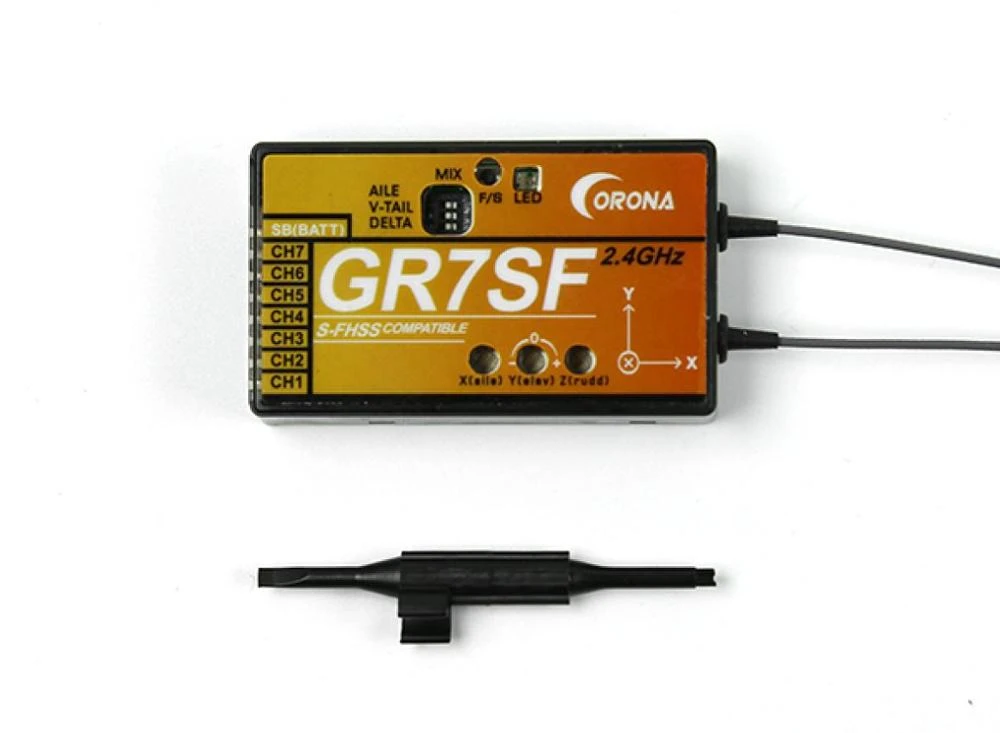 Corona Gr7sf 2.4ghz 7 Channel S-fhss Receiver Compatible With Futaba S ...