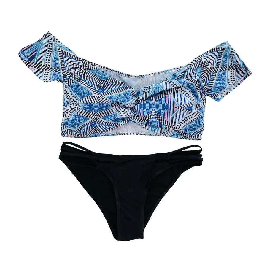 Womail Brazilian Sexy Retro Tropical Ethnic Floral Bikini Bathing Suit