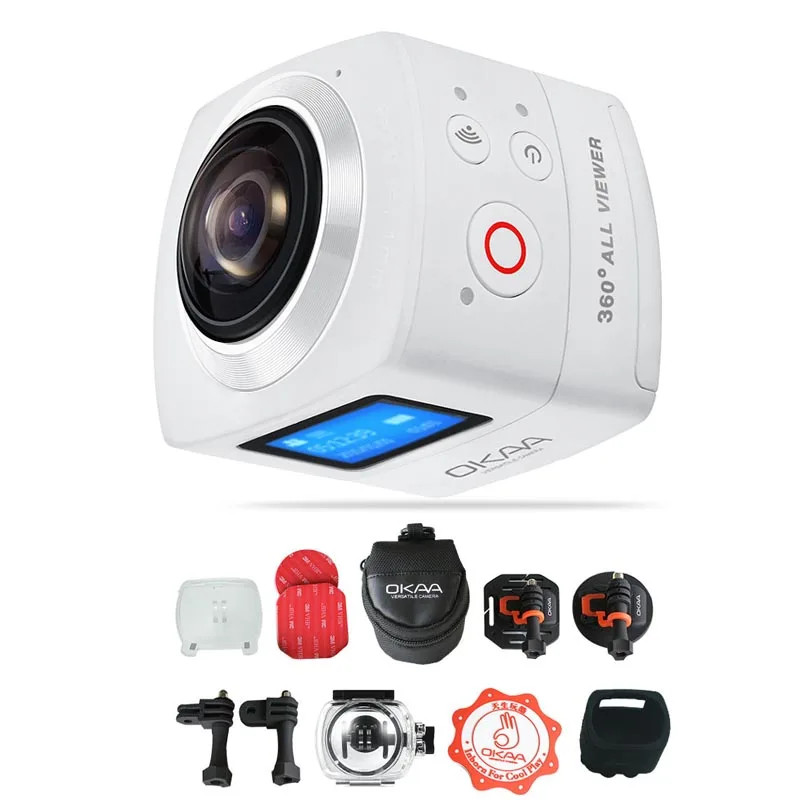 Sport Action Camera Original OKAA Mini 360 Camera vr WiFi H.264 360 ...
