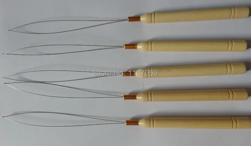 Free Shipping 10pcs/lot micro rings loop tool loop threader pulling ...