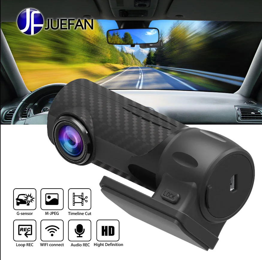 Mini 1080p Car Driving Recorder Wifi Hd Car Monitor Concealed With